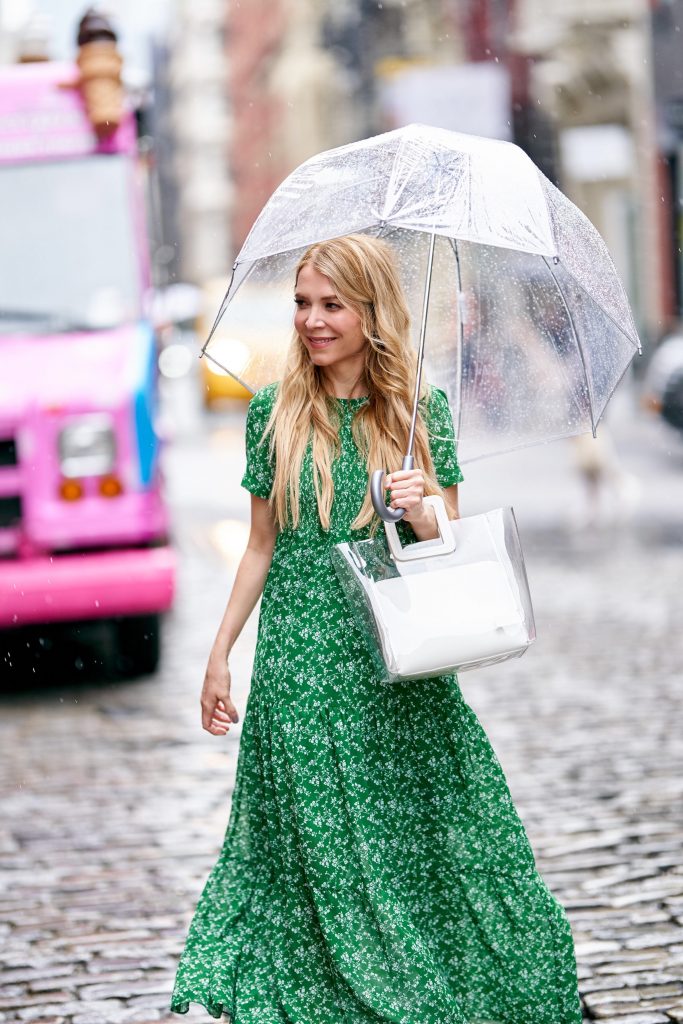 Spring showers, spring green, and some PVC! | About The Outfits