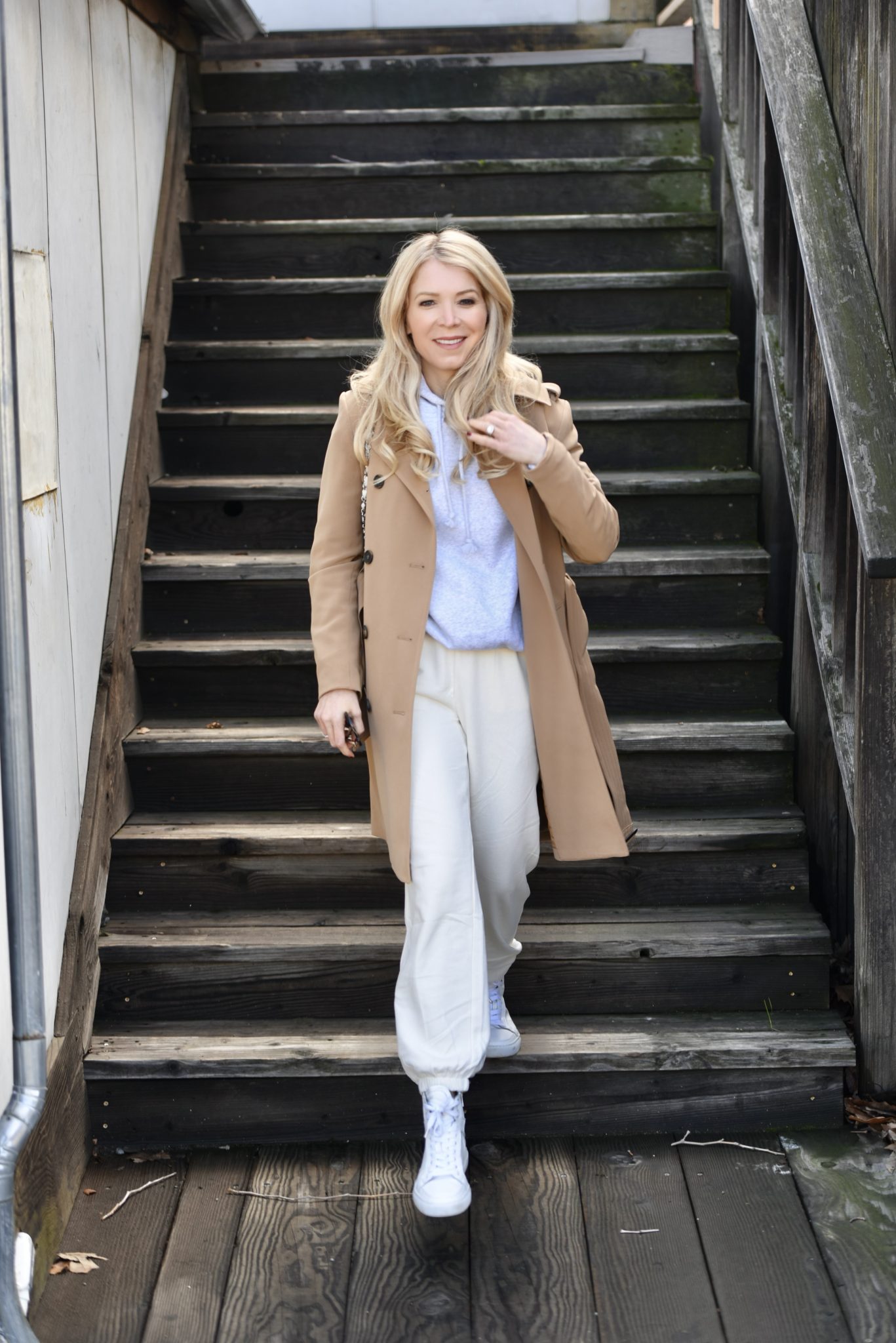 Two ways to wear spring's "layering trench" | About The Outfits